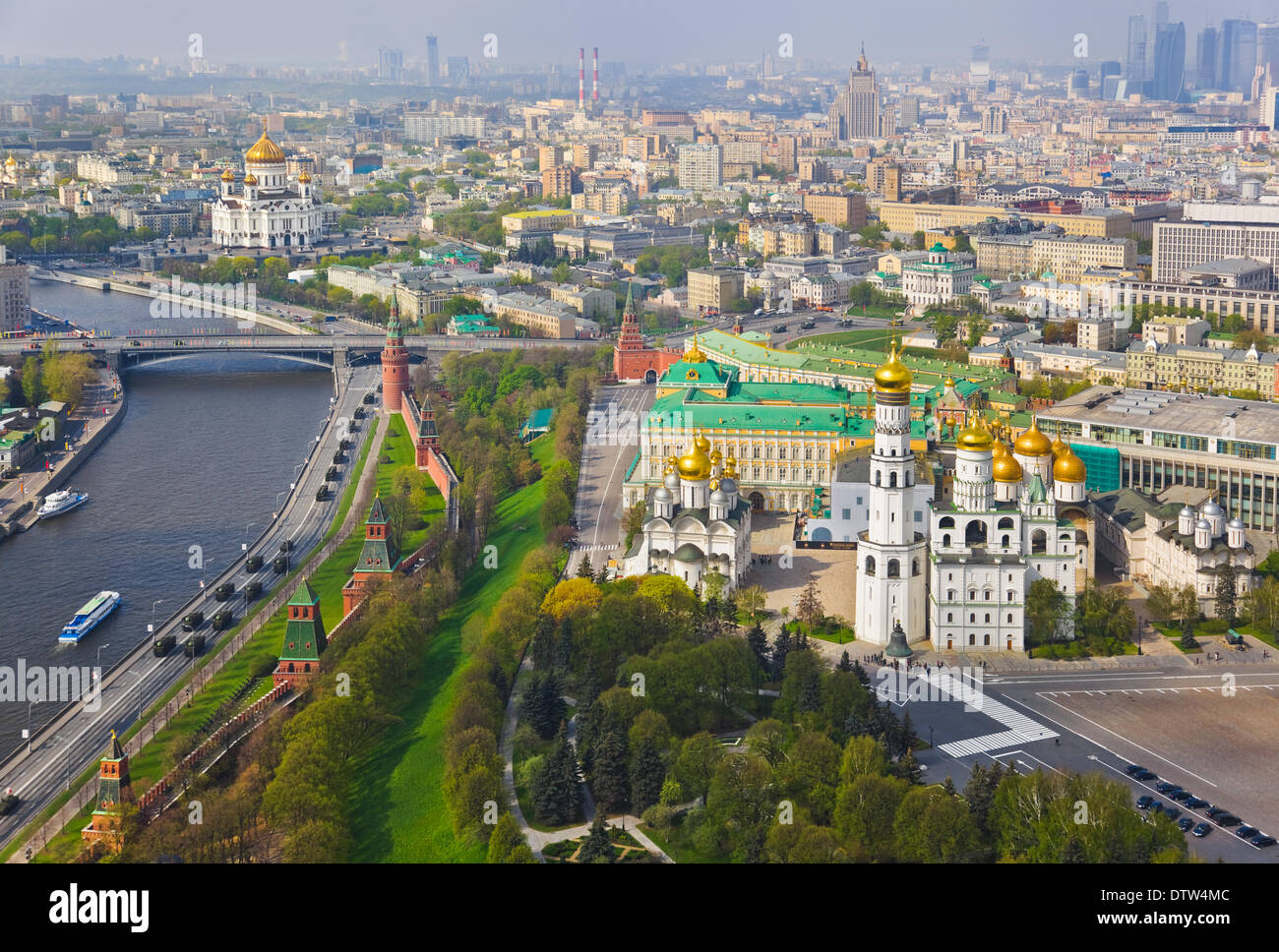Kremlin aerial view moscow hi-res stock photography and images - Alamy