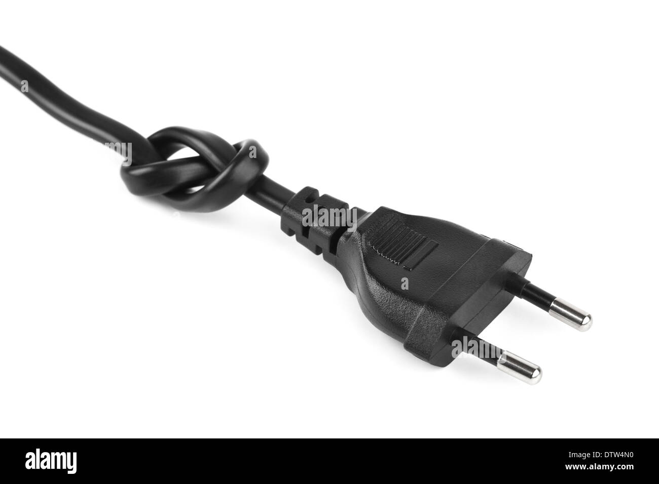 Electric cable with knot Stock Photo - Alamy