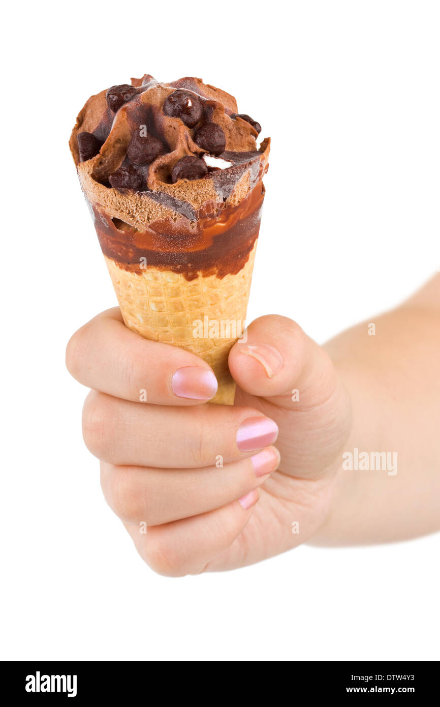 Icecream in hand Stock Photo - Alamy