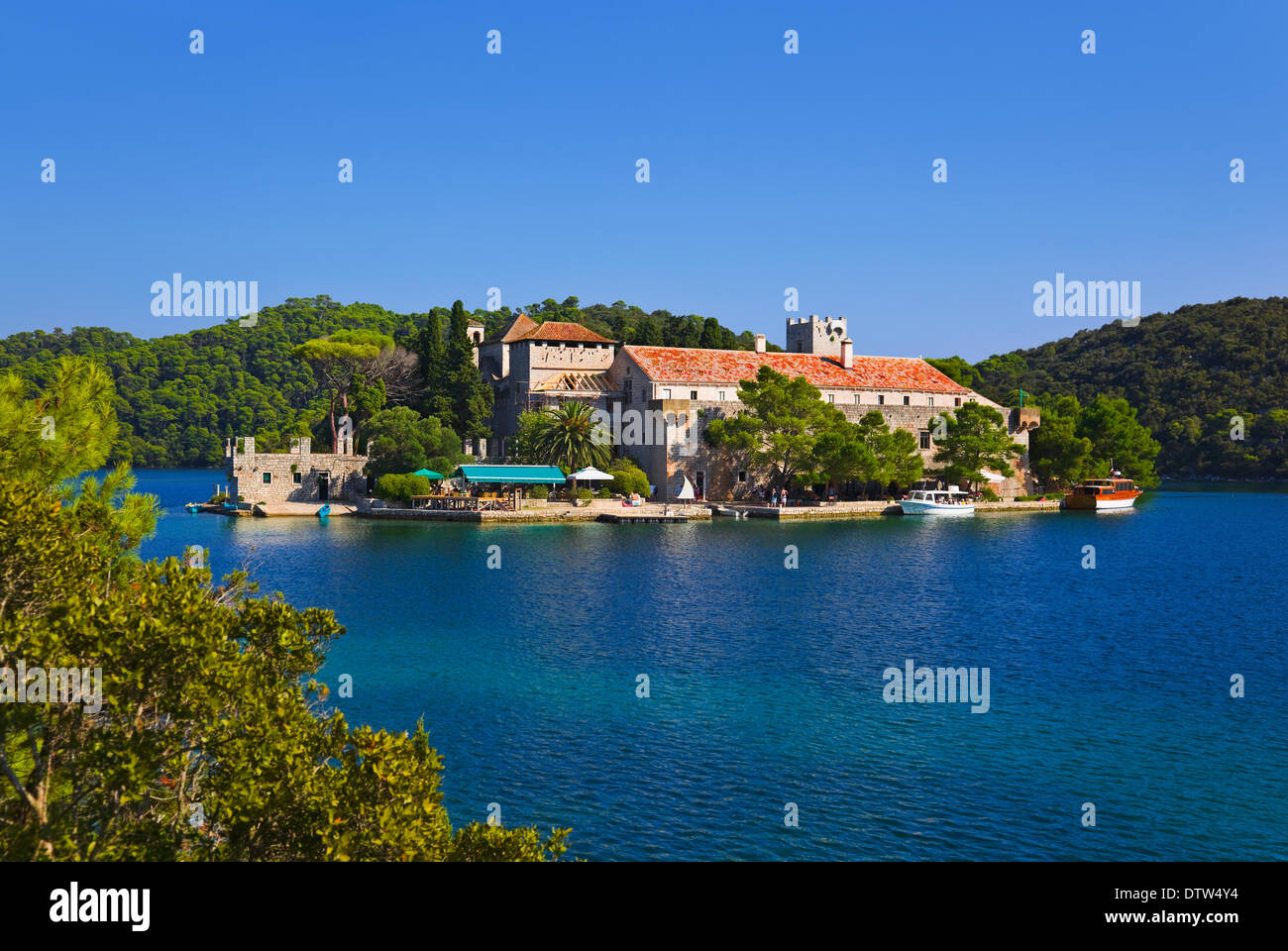 Mljet croatia monastery hi-res stock photography and images - Alamy