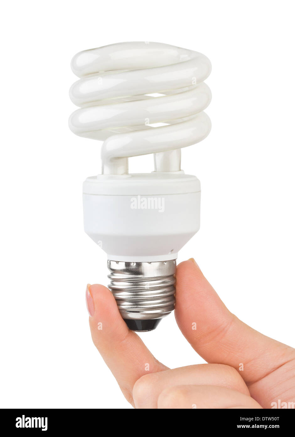 Hand with lamp Stock Photo - Alamy