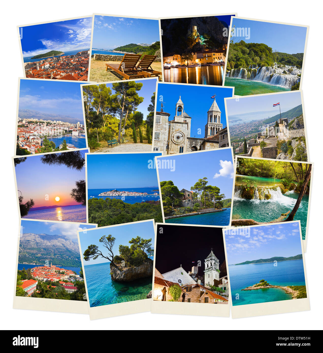 Stack of Croatia travel photos Stock Photo - Alamy
