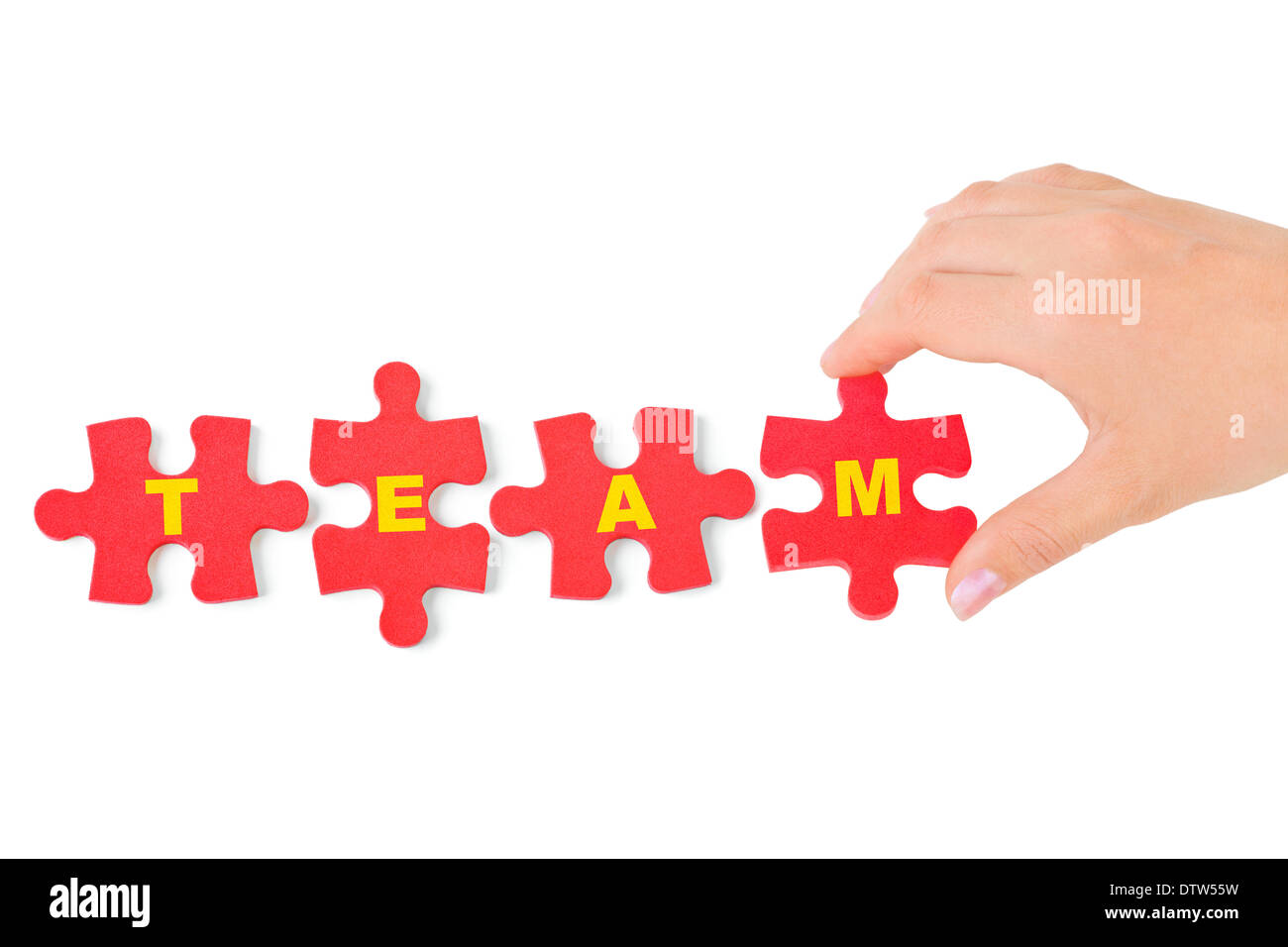 Team concept word puzzle hi-res stock photography and images - Alamy