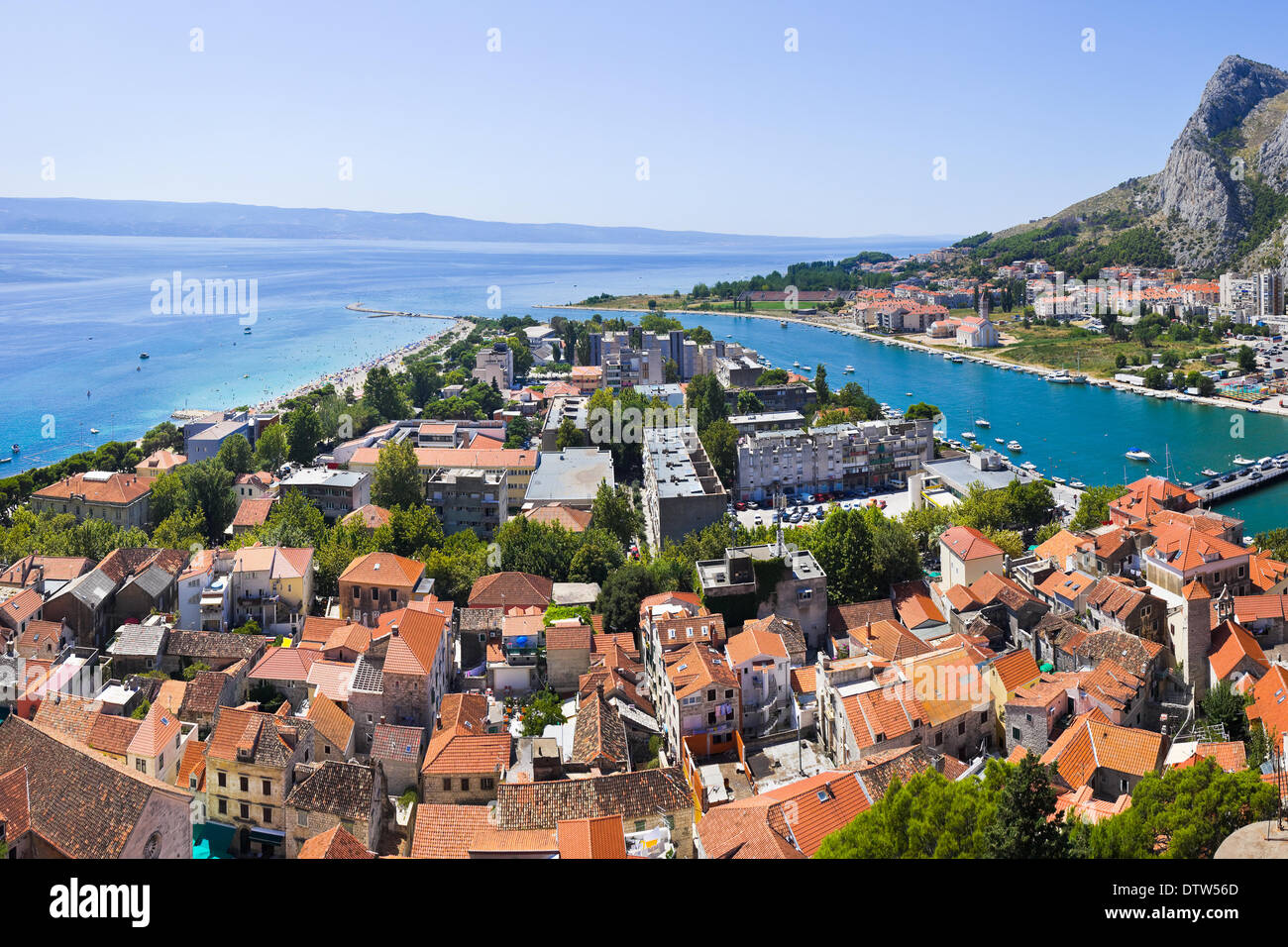 Town Omis in Croatia Stock Photo - Alamy