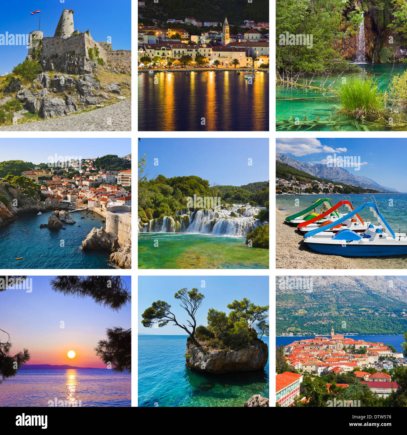 Collage of Croatia travel images Stock Photo - Alamy