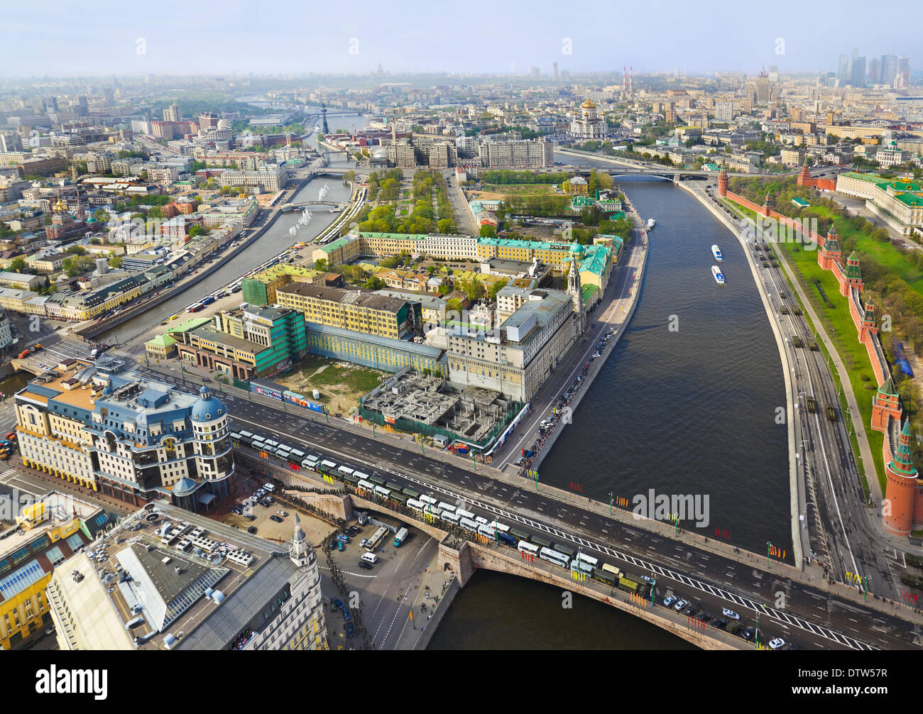 Moscow (Russia) center Stock Photo - Alamy