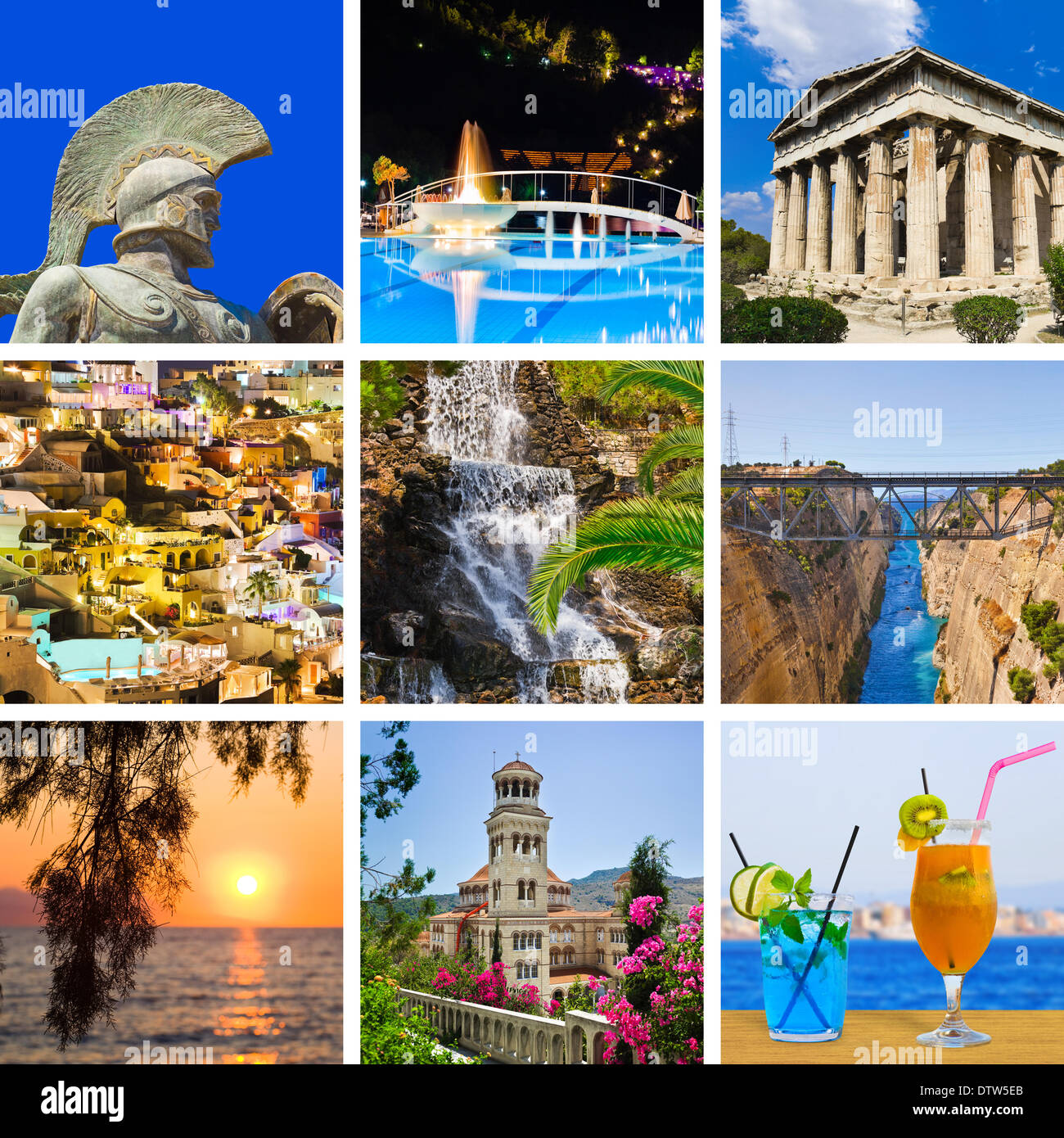 Greek collage hi-res stock photography and images - Alamy