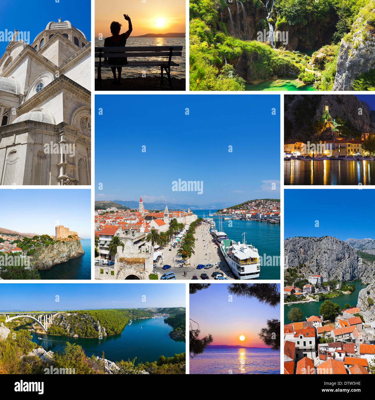 Collage of Croatia travel images Stock Photo - Alamy