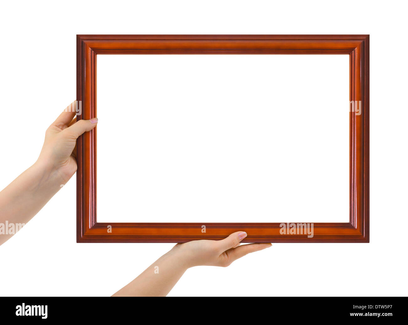Frame in hands Stock Photo - Alamy