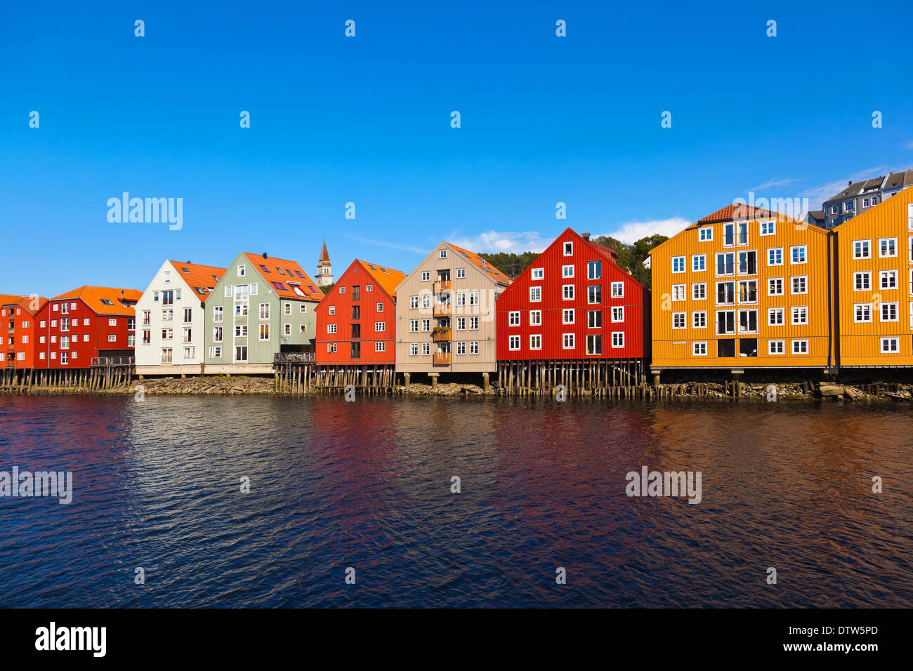 Cityscape of Trondheim, Norway Stock Photo - Alamy