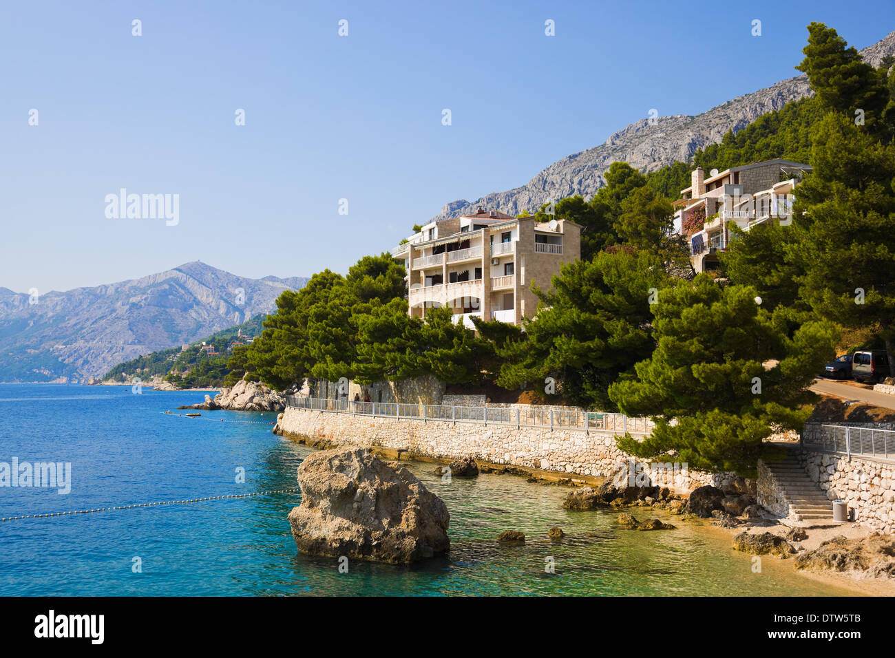 Beach at Brela, Croatia Stock Photo - Alamy