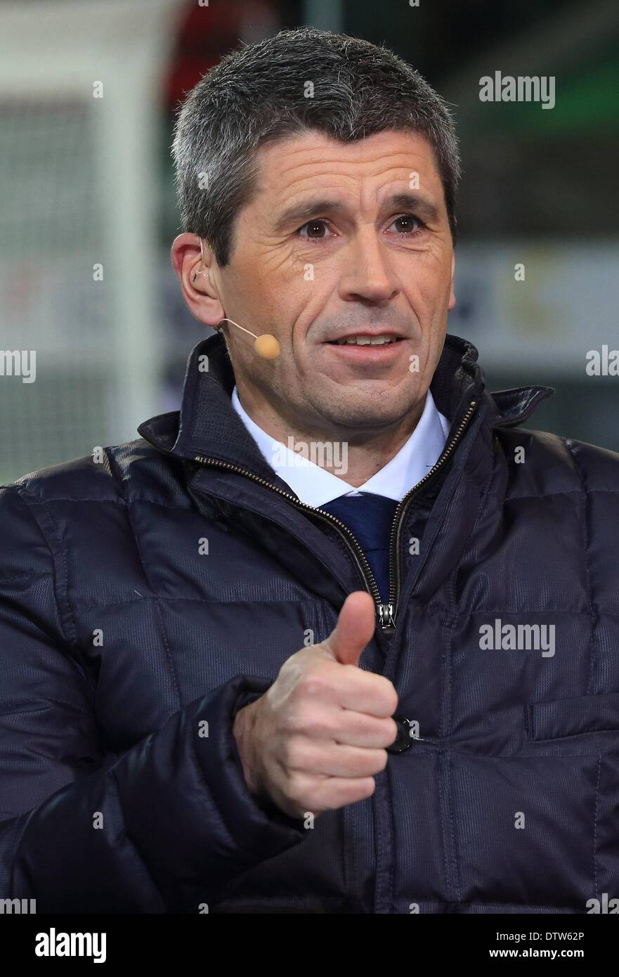 Wolfsburg, Germany. 22nd Feb, 2014. Former Bundesliga referee Markus ...