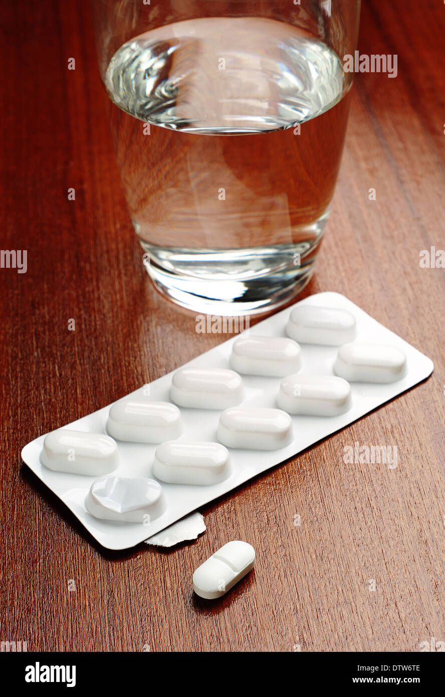 Pill box glass water hi-res stock photography and images - Alamy