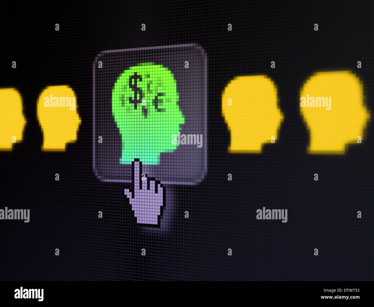 Cursor head hi-res stock photography and images - Alamy