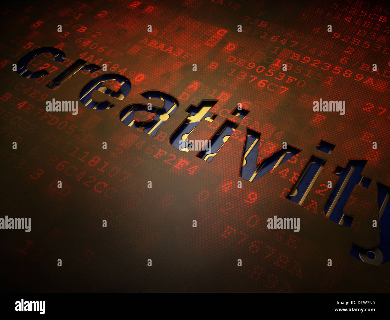 Marketing concept: Creativity on digital screen background Stock Photo ...