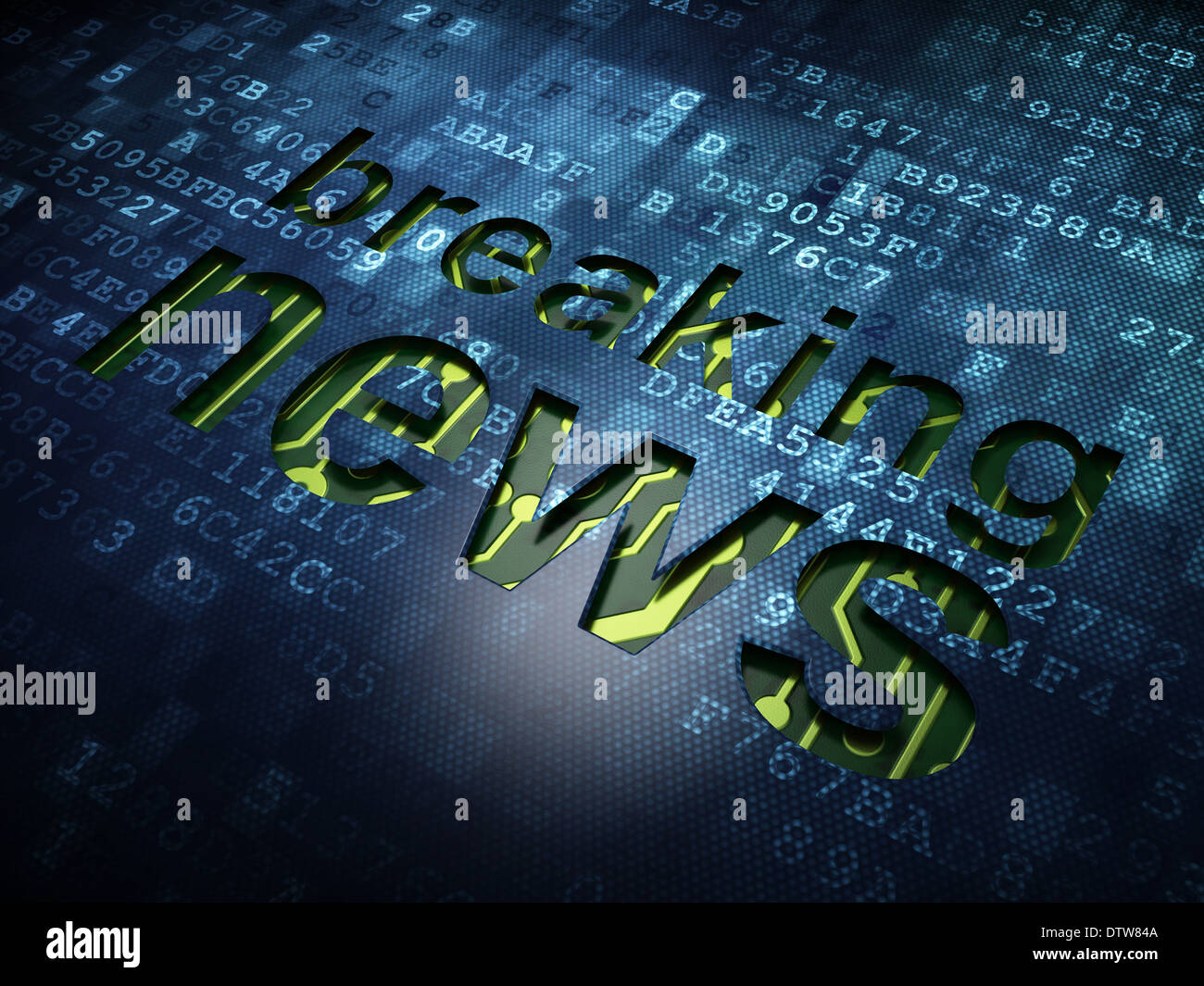 News concept: Breaking News on digital screen background Stock Photo ...