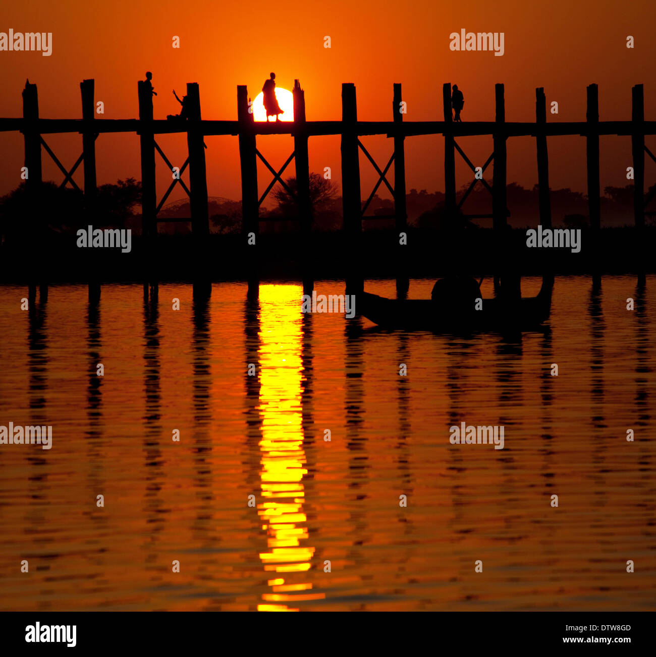 Bridge in Myanmar Stock Photo - Alamy