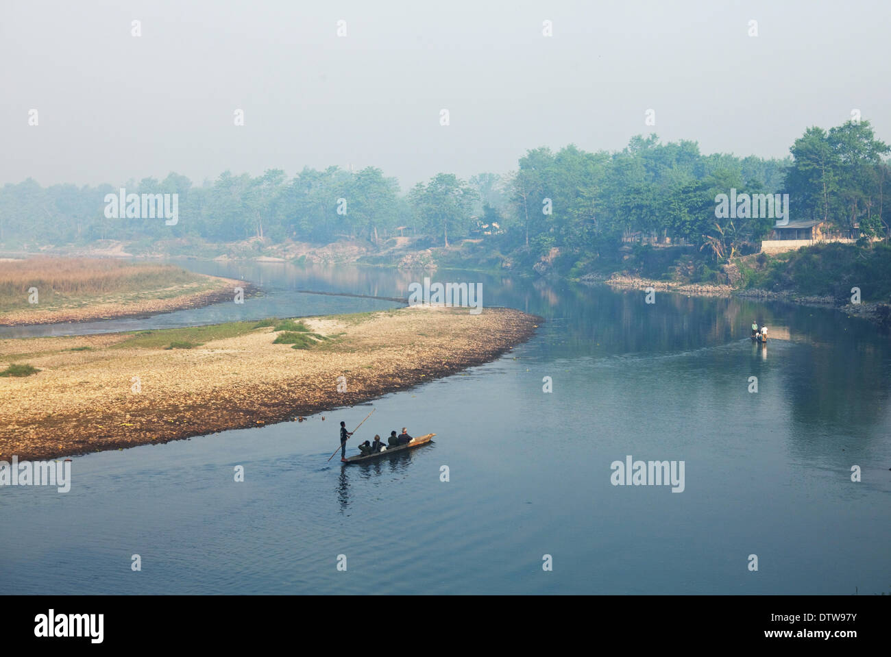 Sunrise chitwan park nepal hi-res stock photography and images - Alamy