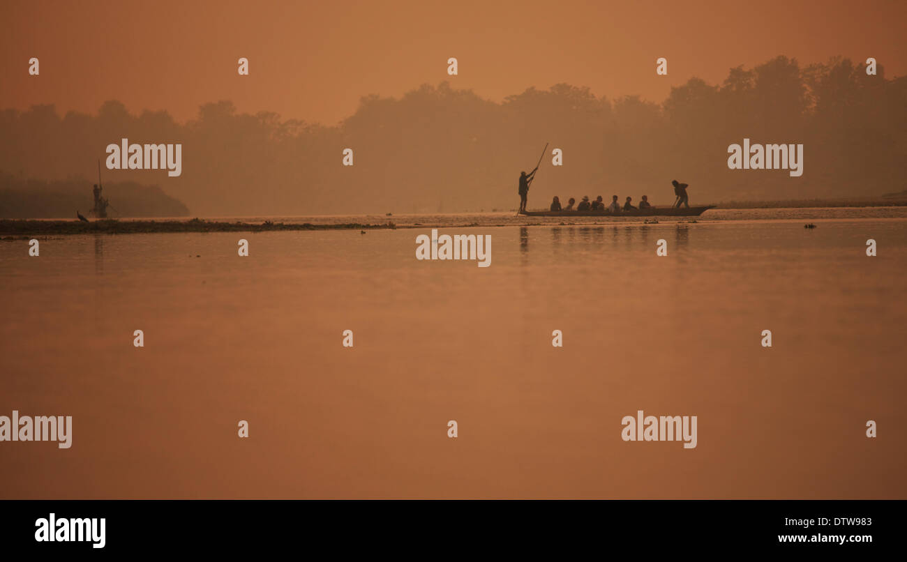 Sunrise chitwan park nepal hi-res stock photography and images - Alamy