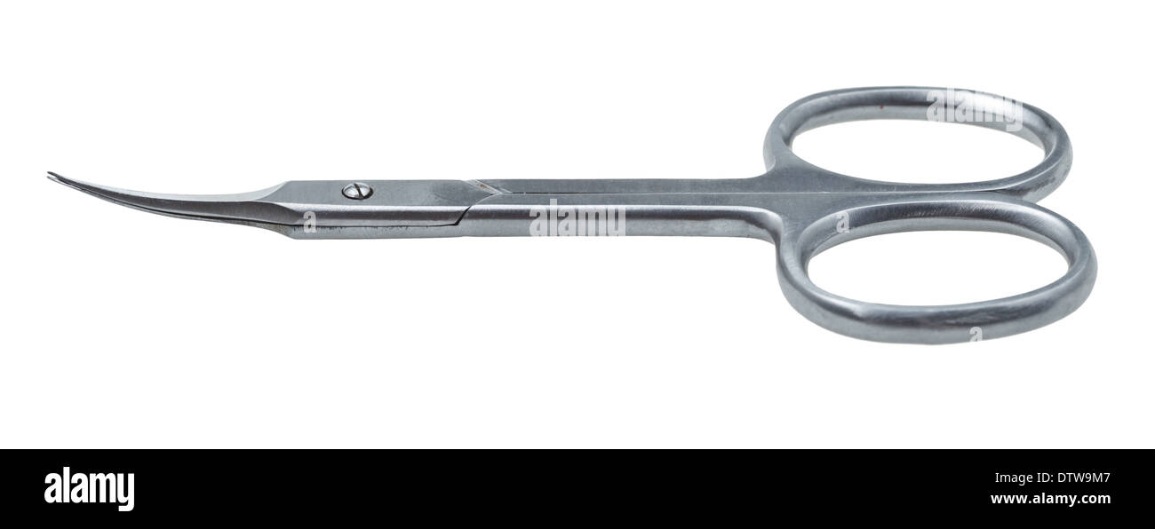 nail scissors isolated on white background Stock Photo - Alamy