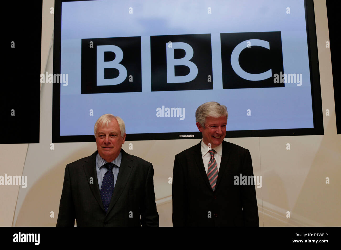 Lord Tony Hall new BBC director general (R) and BBC Trust chairman Lord ...