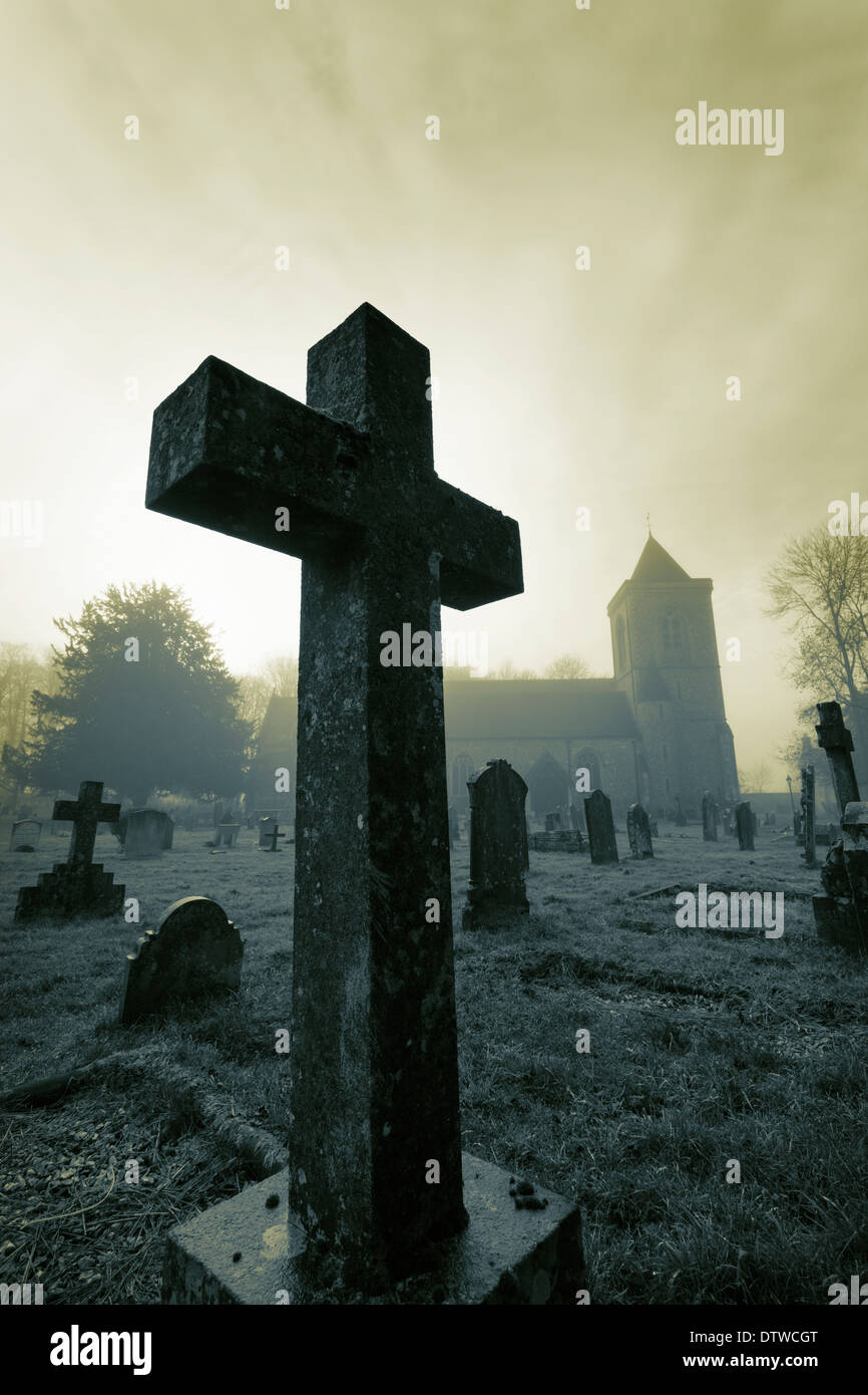 Mist Graveyard High Resolution Stock Photography and Images - Alamy