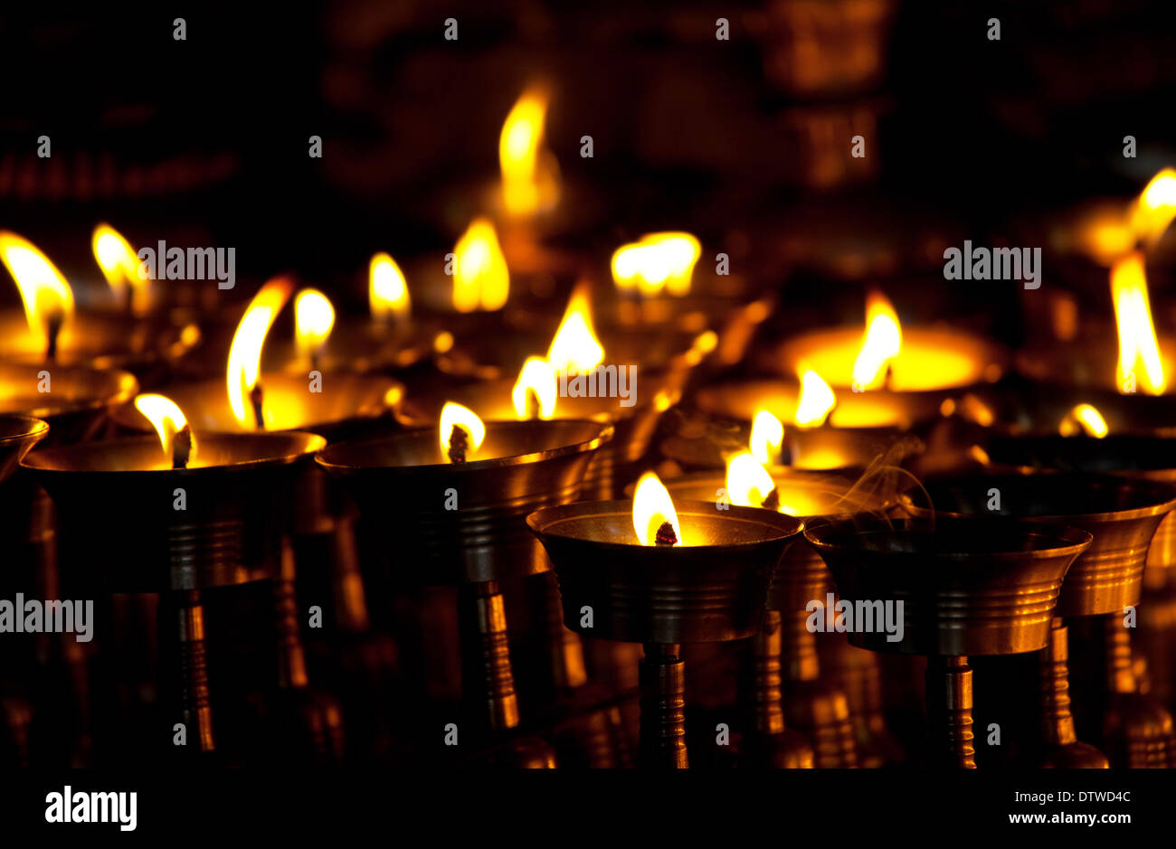Tibetan prayer candles hi-res stock photography and images - Alamy