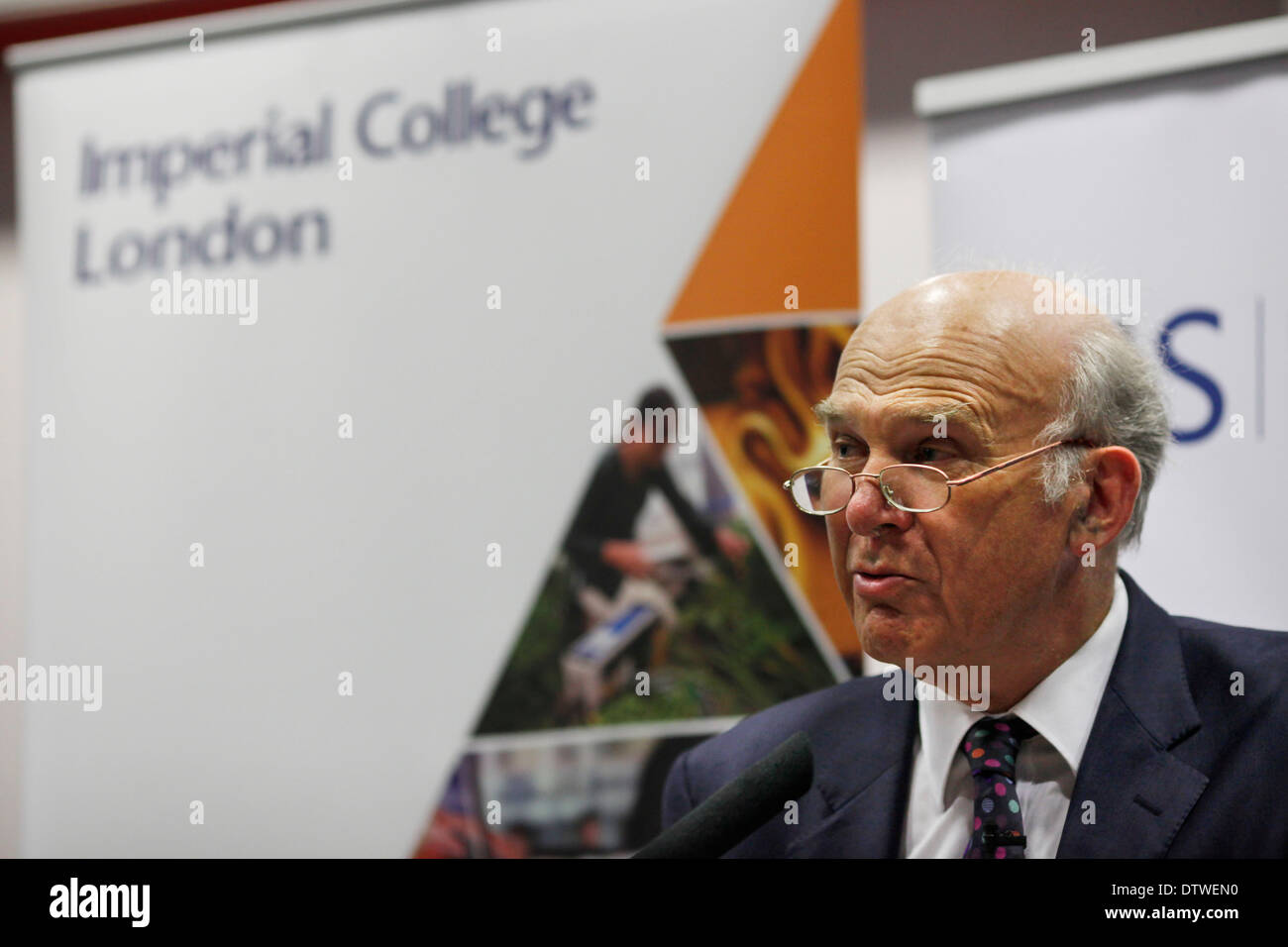 Vince Cable MP, Secretary of State for Business Stock Photo - Alamy
