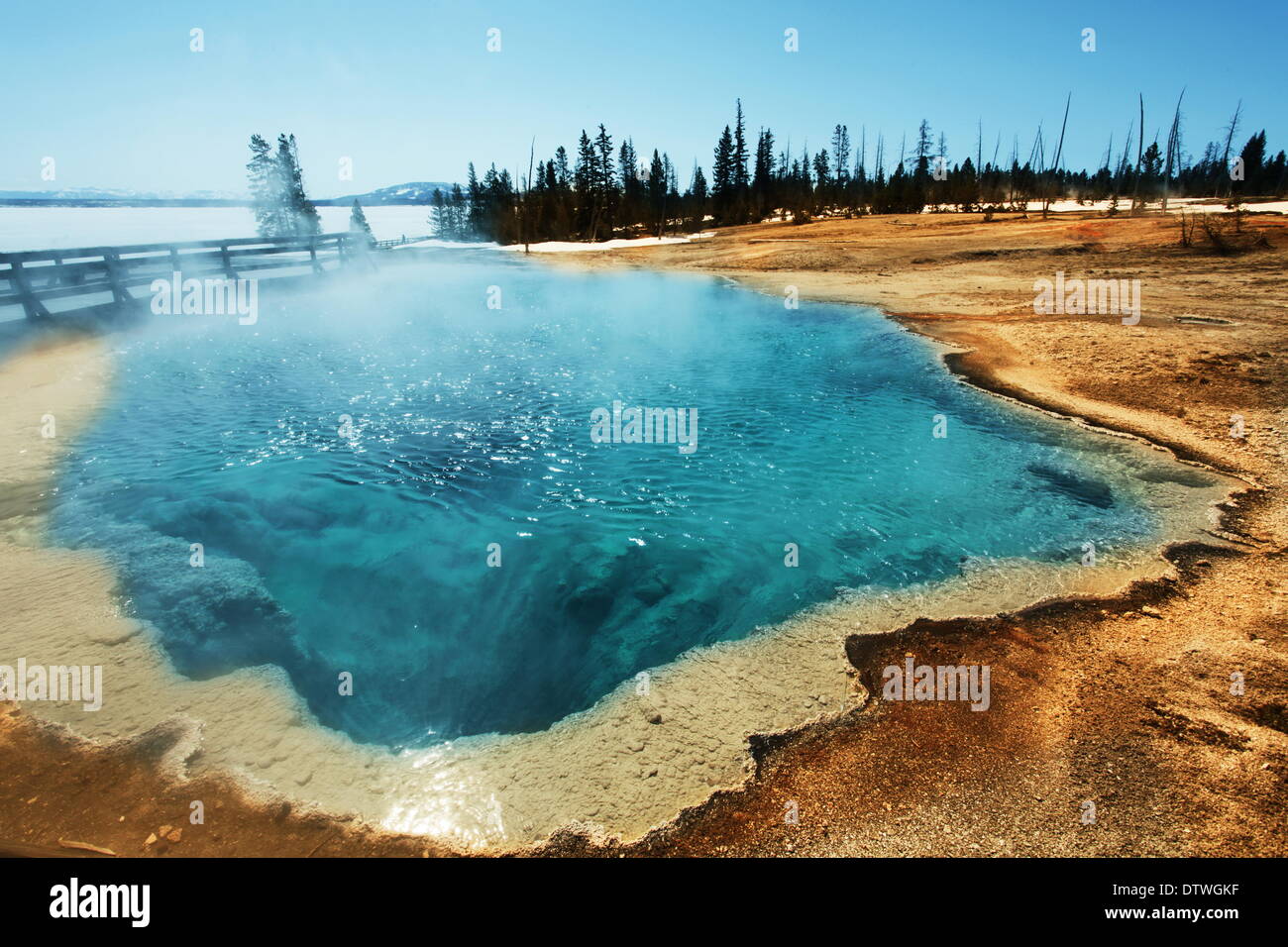 Hot spring pool Stock Photo - Alamy