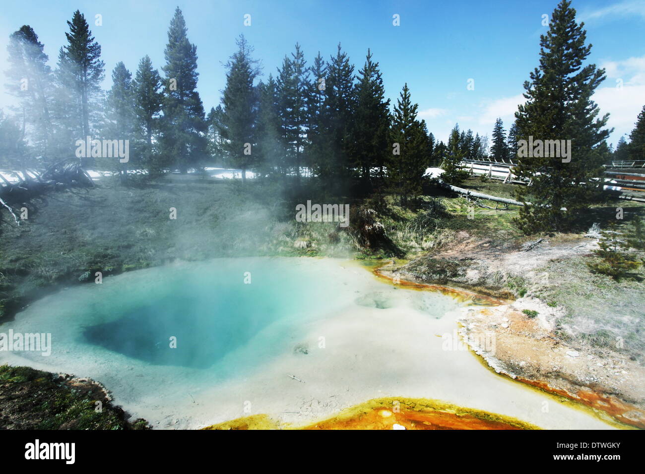 Hot spring pool Stock Photo - Alamy