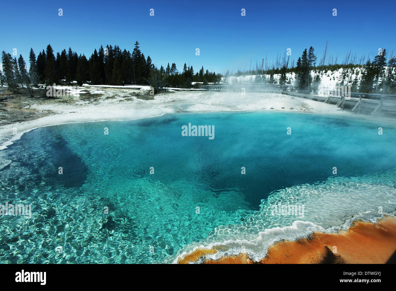 Hot spring pool Stock Photo - Alamy