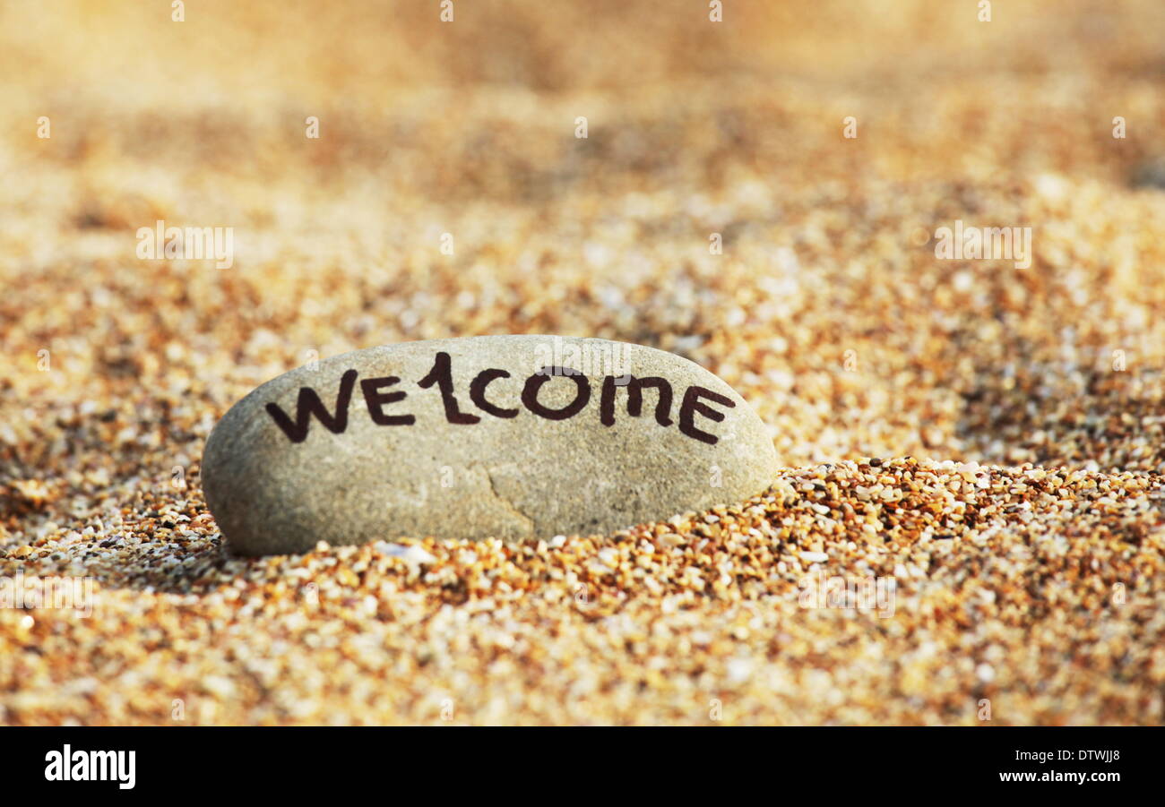 Pebble on beach Stock Photo - Alamy