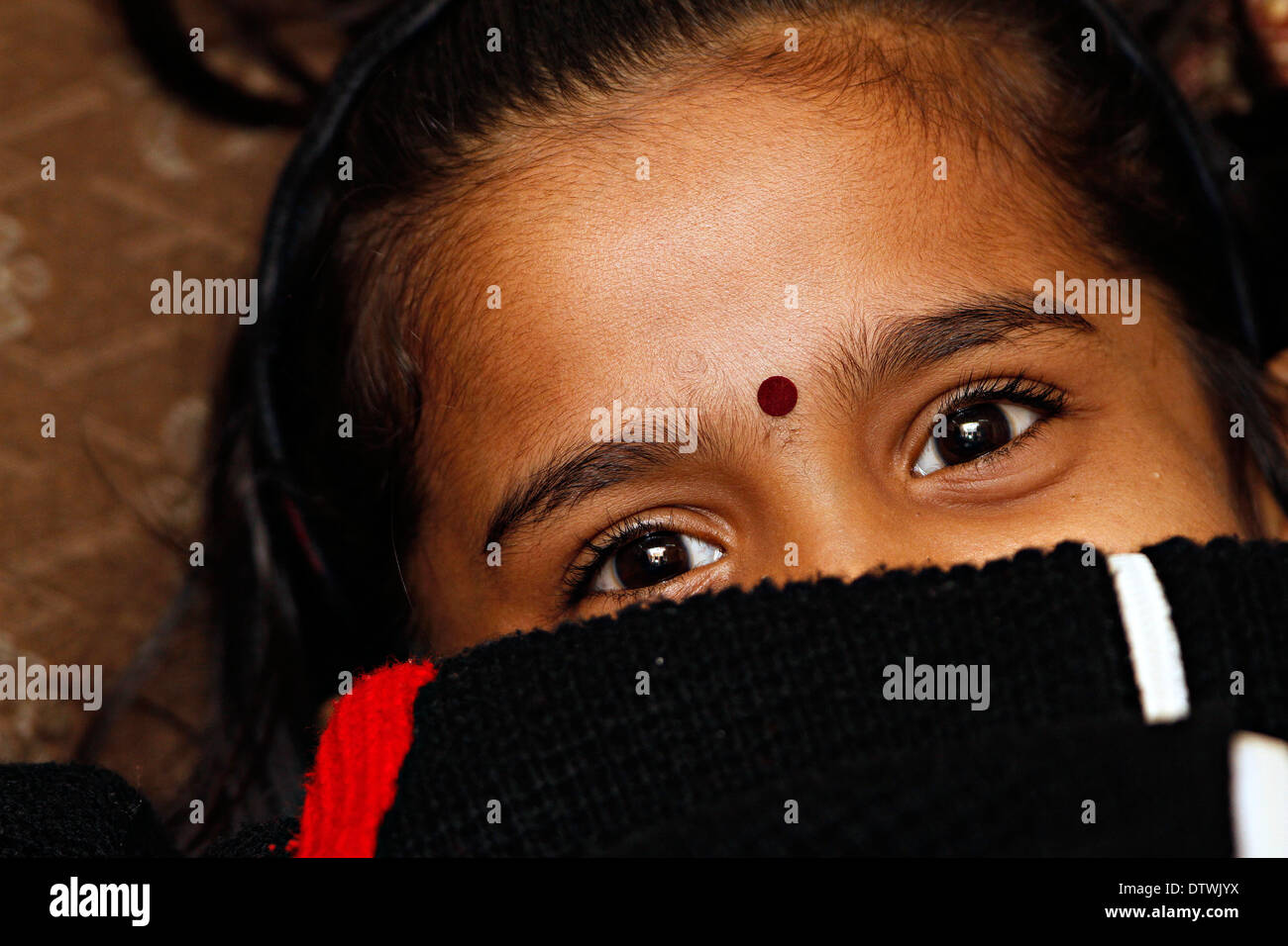 Coy Kid High Resolution Stock Photography and Images - Alamy
