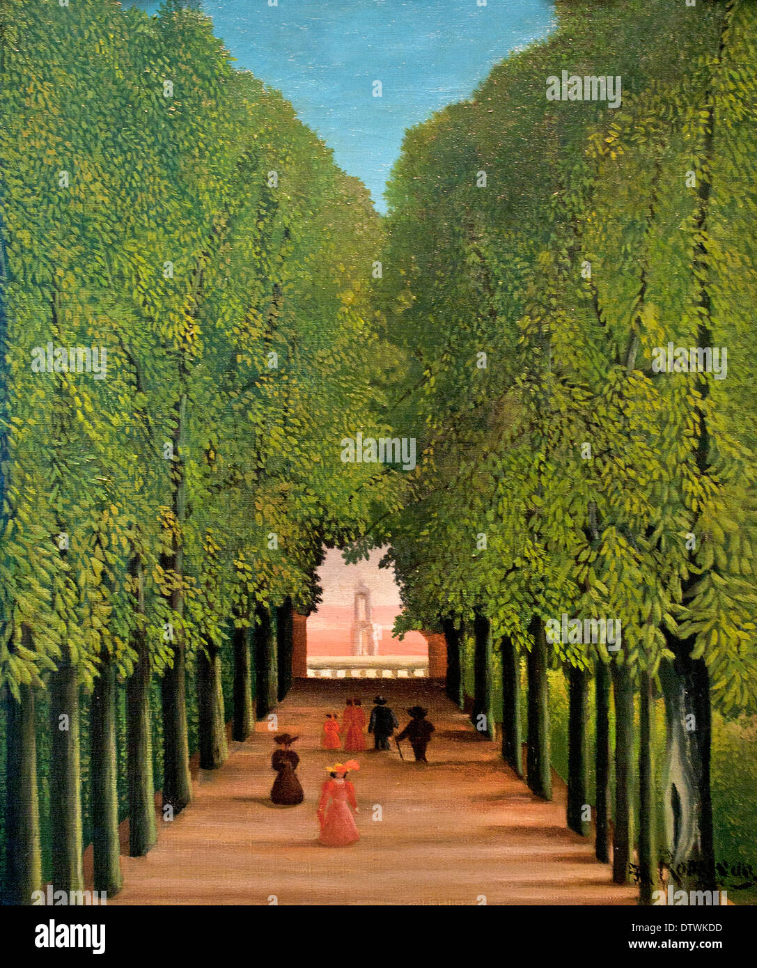 The Avenue in Saint Cloud Park 1908 Henri Rousseau 1844-1910 France ...