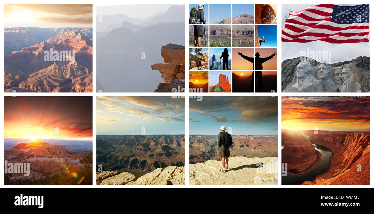 Collages landscape hi-res stock photography and images - Alamy