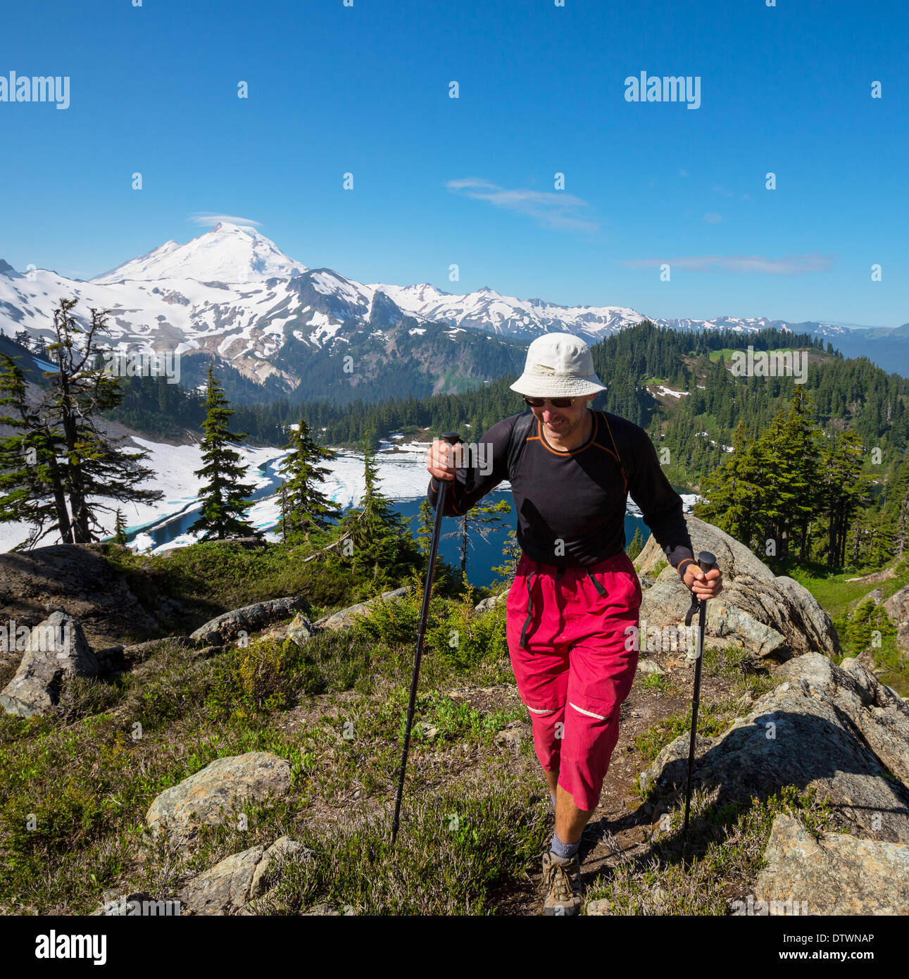 Hiking in mt baker area hi-res stock photography and images - Alamy