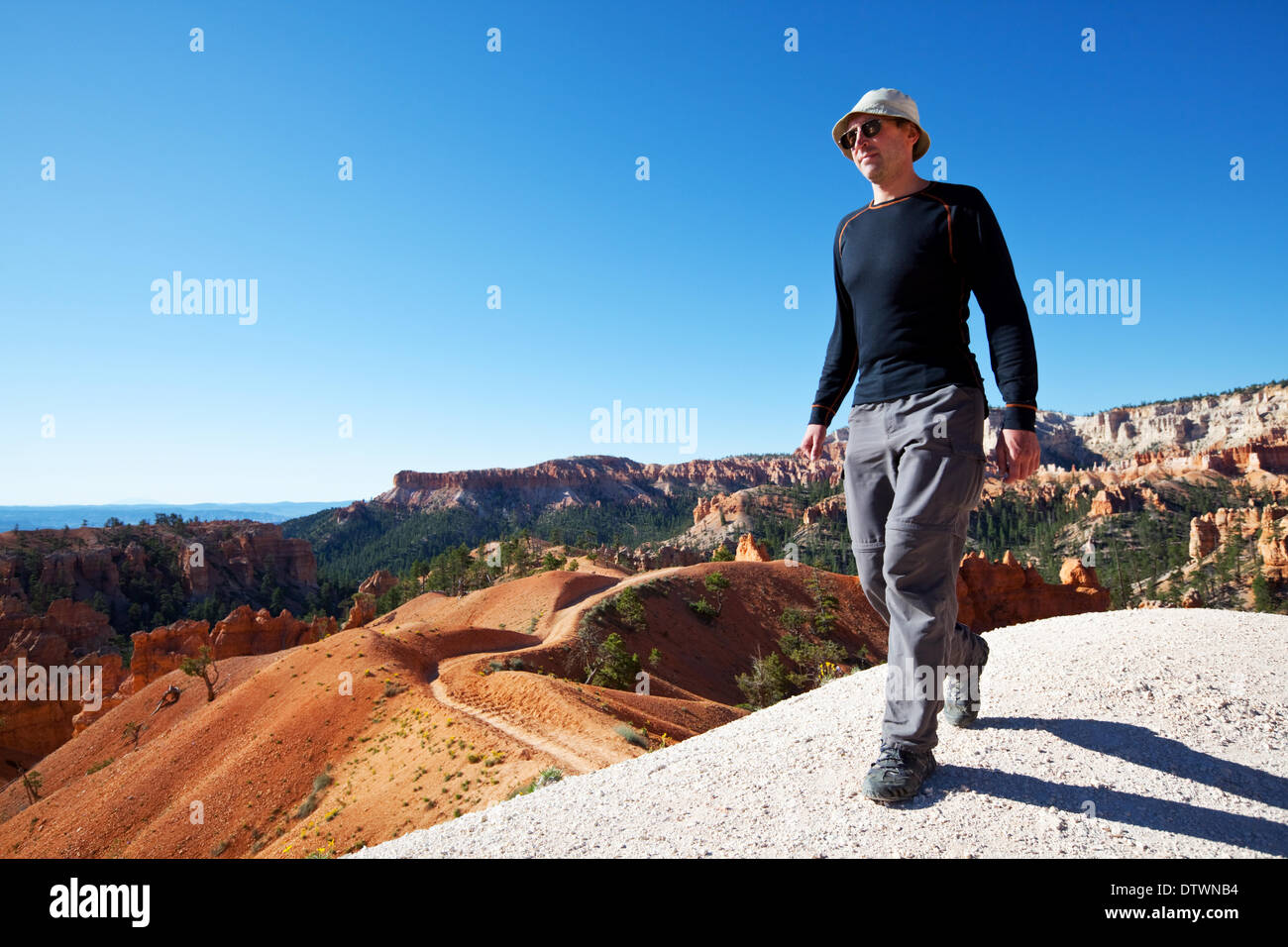 Hike in Bryce canyon Stock Photo - Alamy