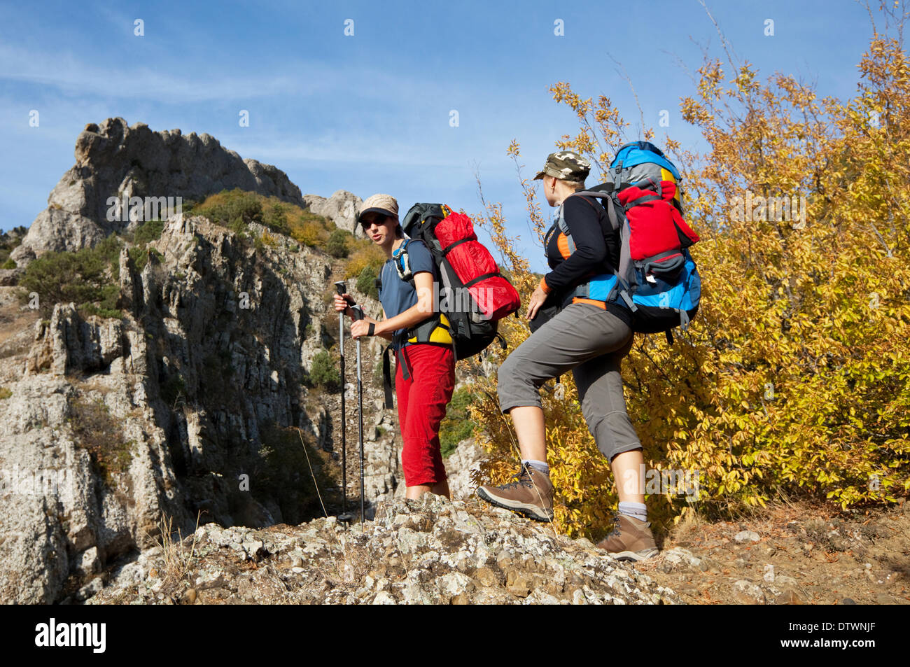 Hike in Crimea Stock Photo - Alamy