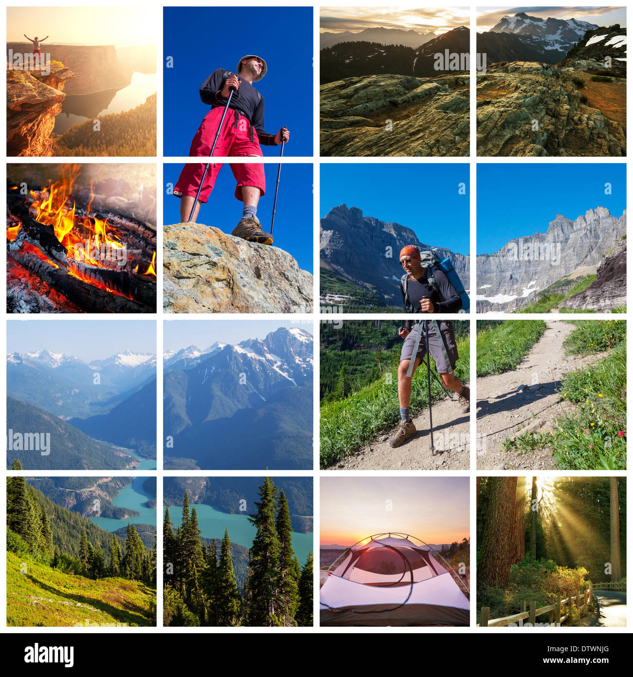 American landscapes collage hi-res stock photography and images - Alamy