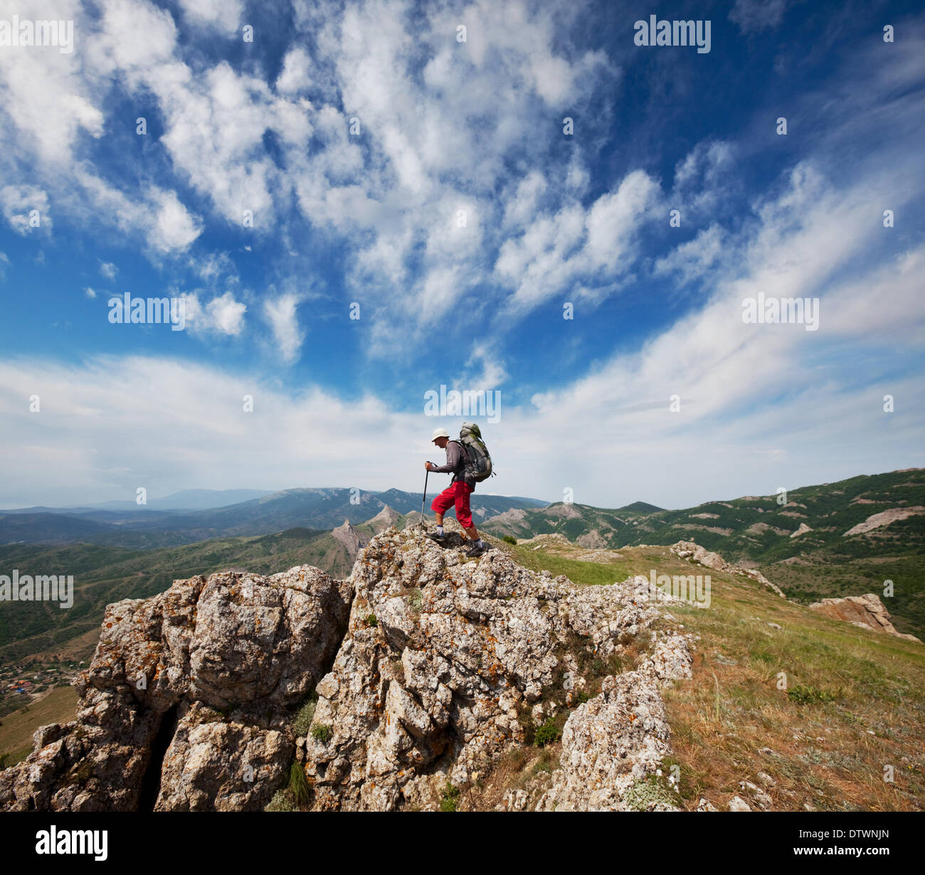Hike in Crimea Stock Photo - Alamy