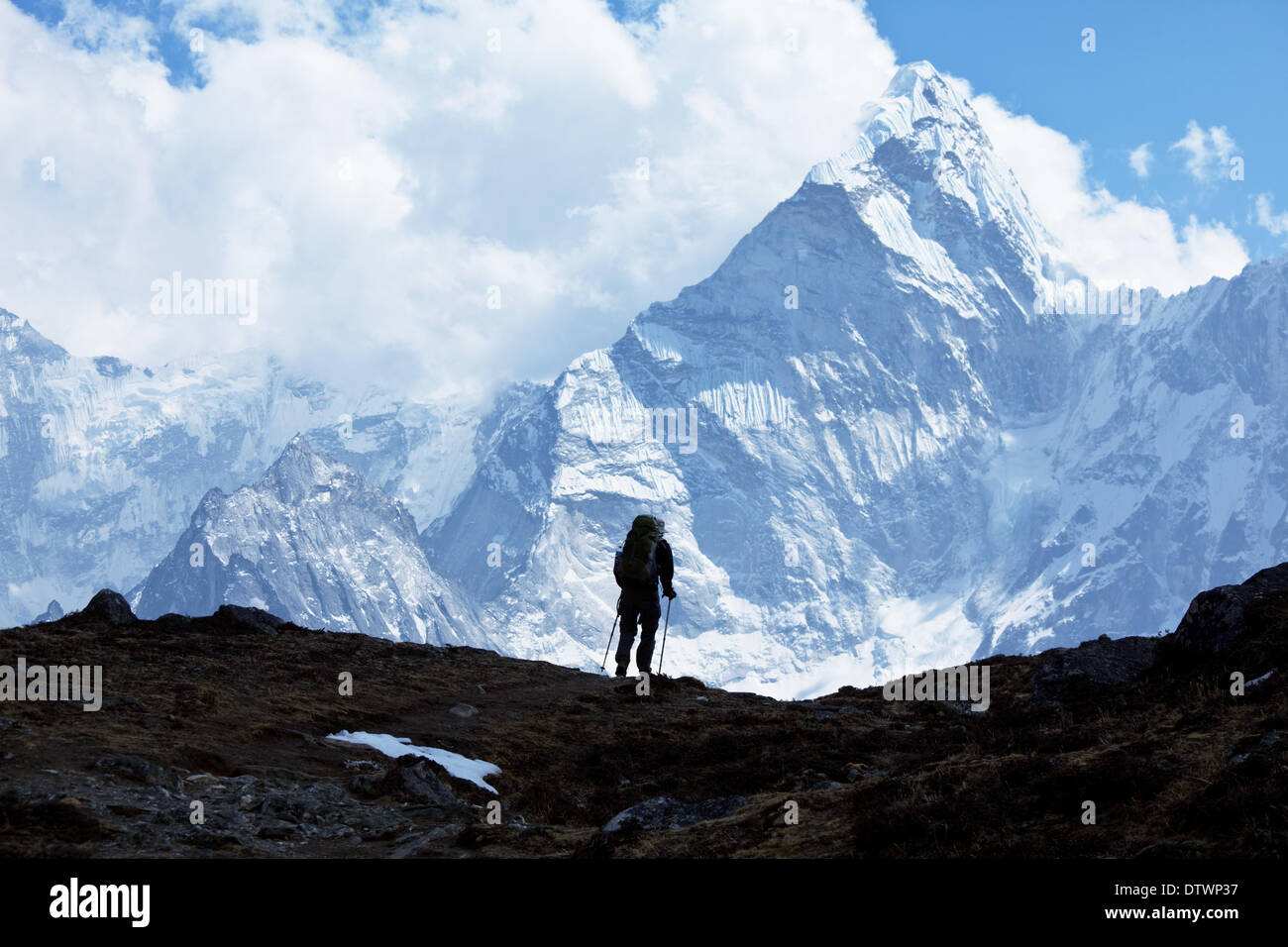 Hike in Himalayan Stock Photo - Alamy