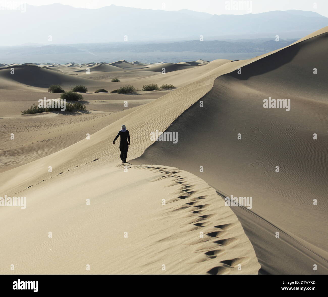 Hike in the desert Stock Photo - Alamy