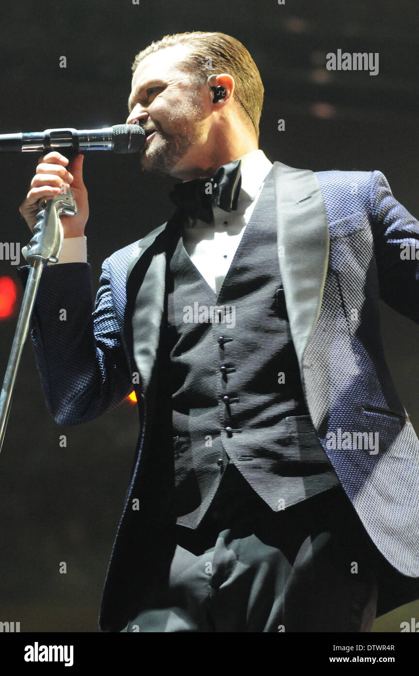 Feb 20, 2014 - New York, New York, U.S. - JUSTIN TIMBERLAKE performs at ...