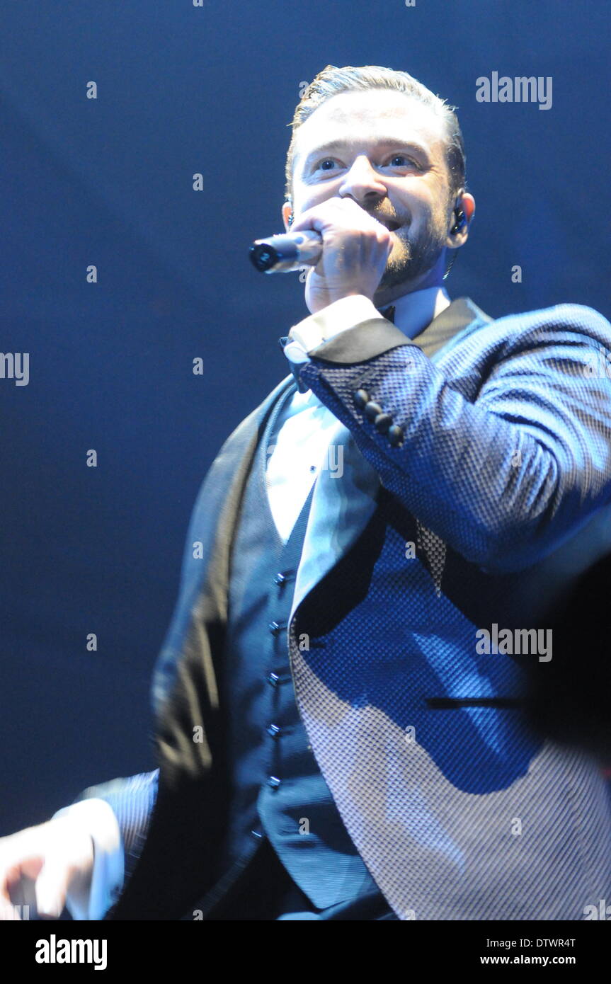 Feb 20, 2014 - New York, New York, U.S. - JUSTIN TIMBERLAKE performs at ...
