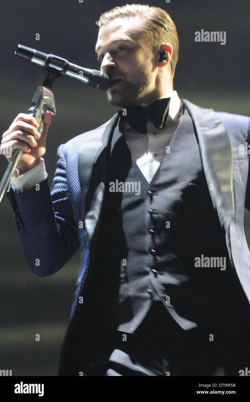 Feb 20, 2014 - New York, New York, U.S. - JUSTIN TIMBERLAKE performs at ...