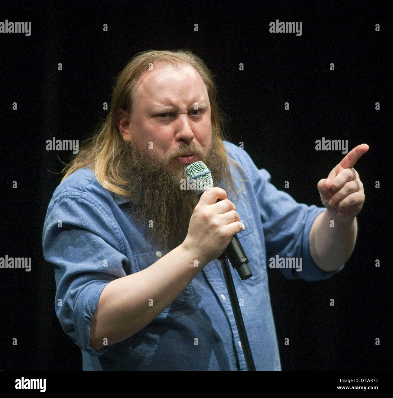 Vancouver, British Columbia, Canada. 20th Feb, 2014. Local comedian ...