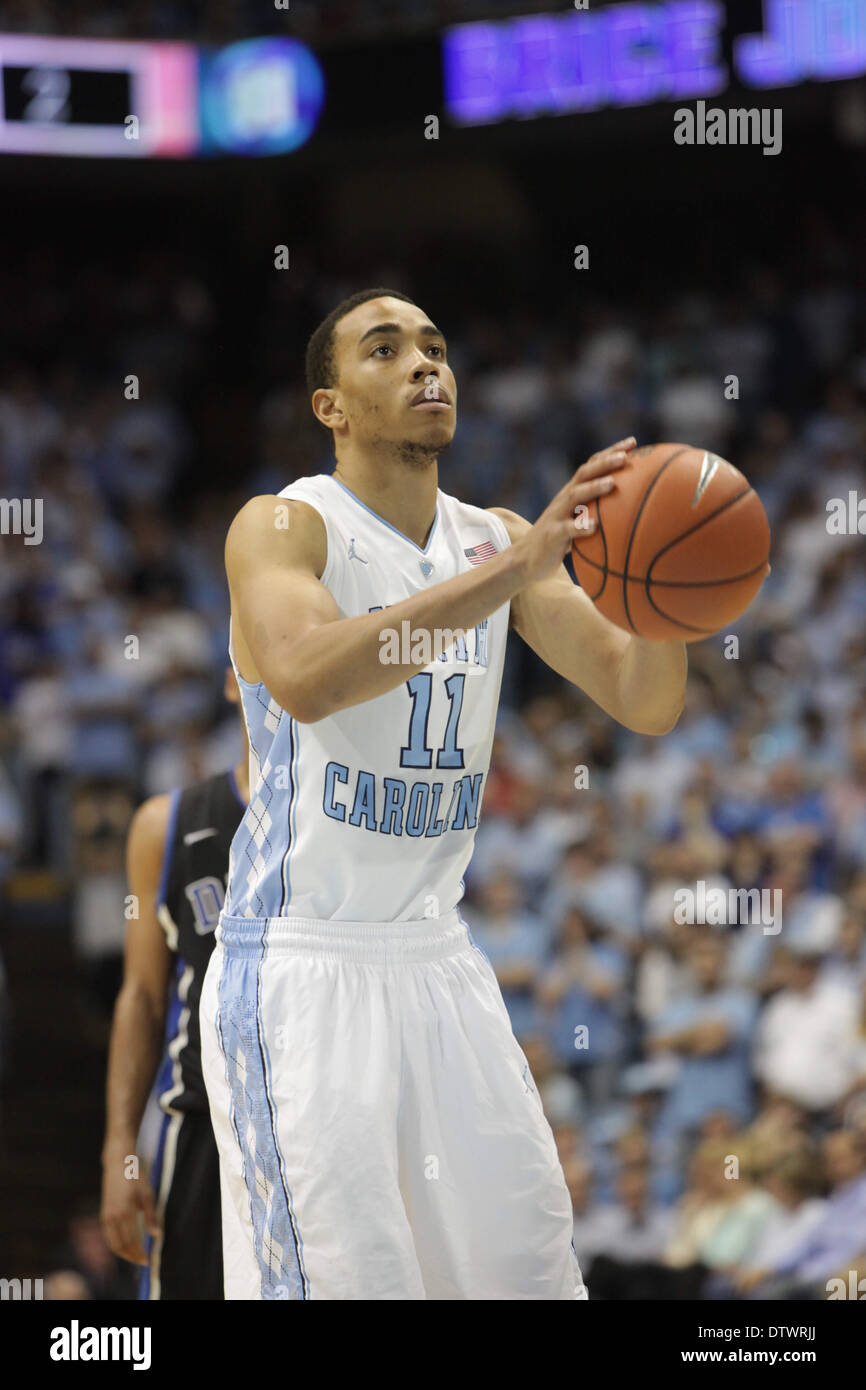 Chapel Hill, North Carolina, USA. 20th Feb, 2014. UNC forward BRICE ...