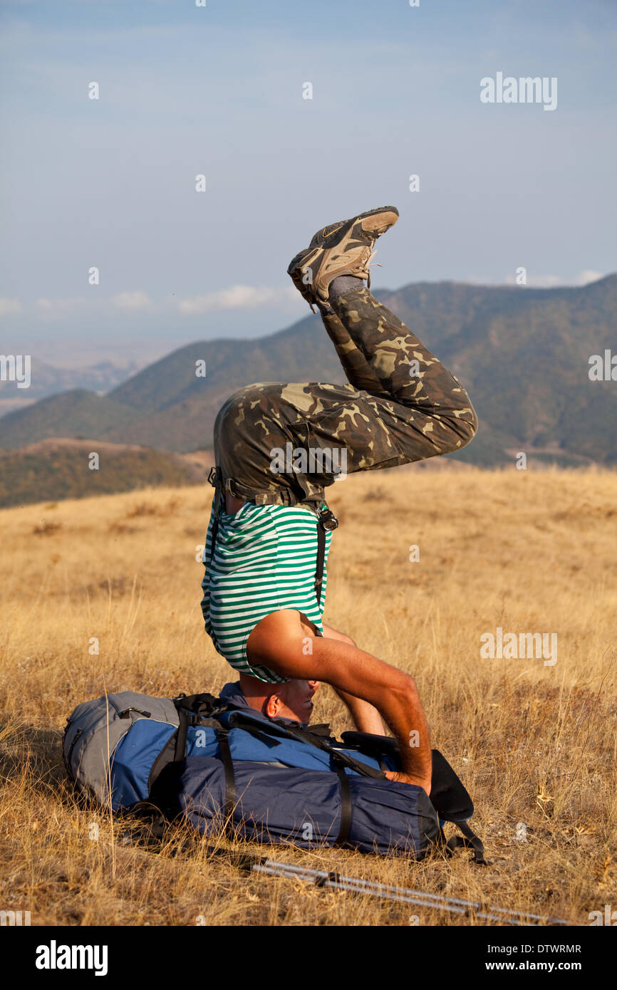 Rest in hike Stock Photo - Alamy
