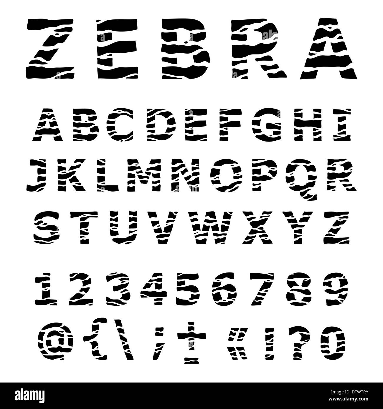 Hand painted fonts Black and White Stock Photos & Images - Alamy