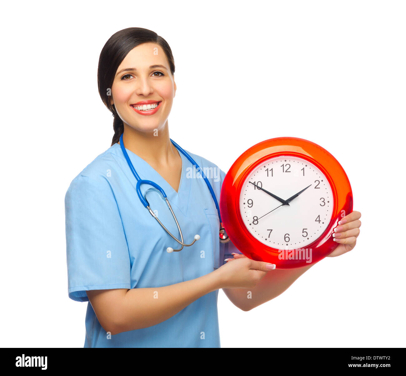 Doctor holding clock hi-res stock photography and images - Alamy